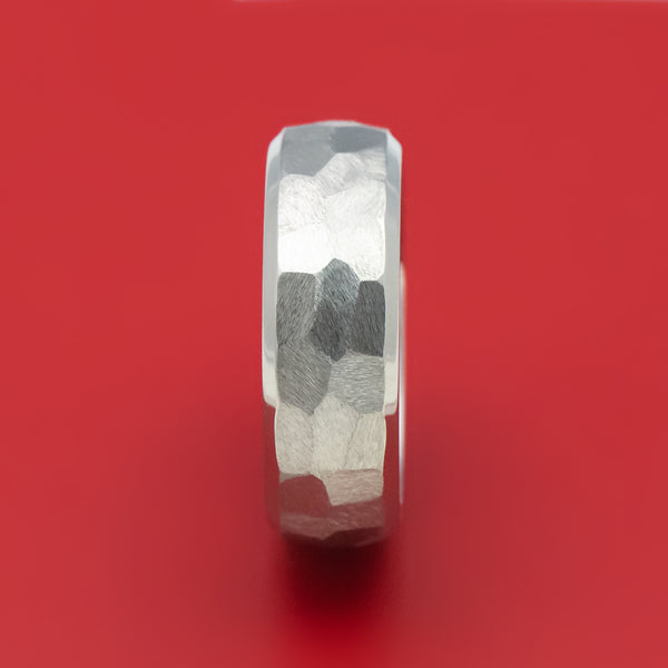 Titanium Rock Finish Men's Wedding Ring Custom Made Band – Stonebrook ...