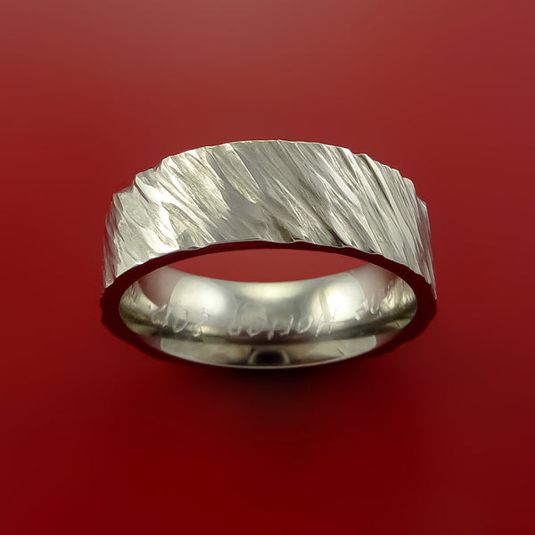 Cobalt Chrome Ring Custom Made Men's Wedding Band – Stonebrook Jewelry